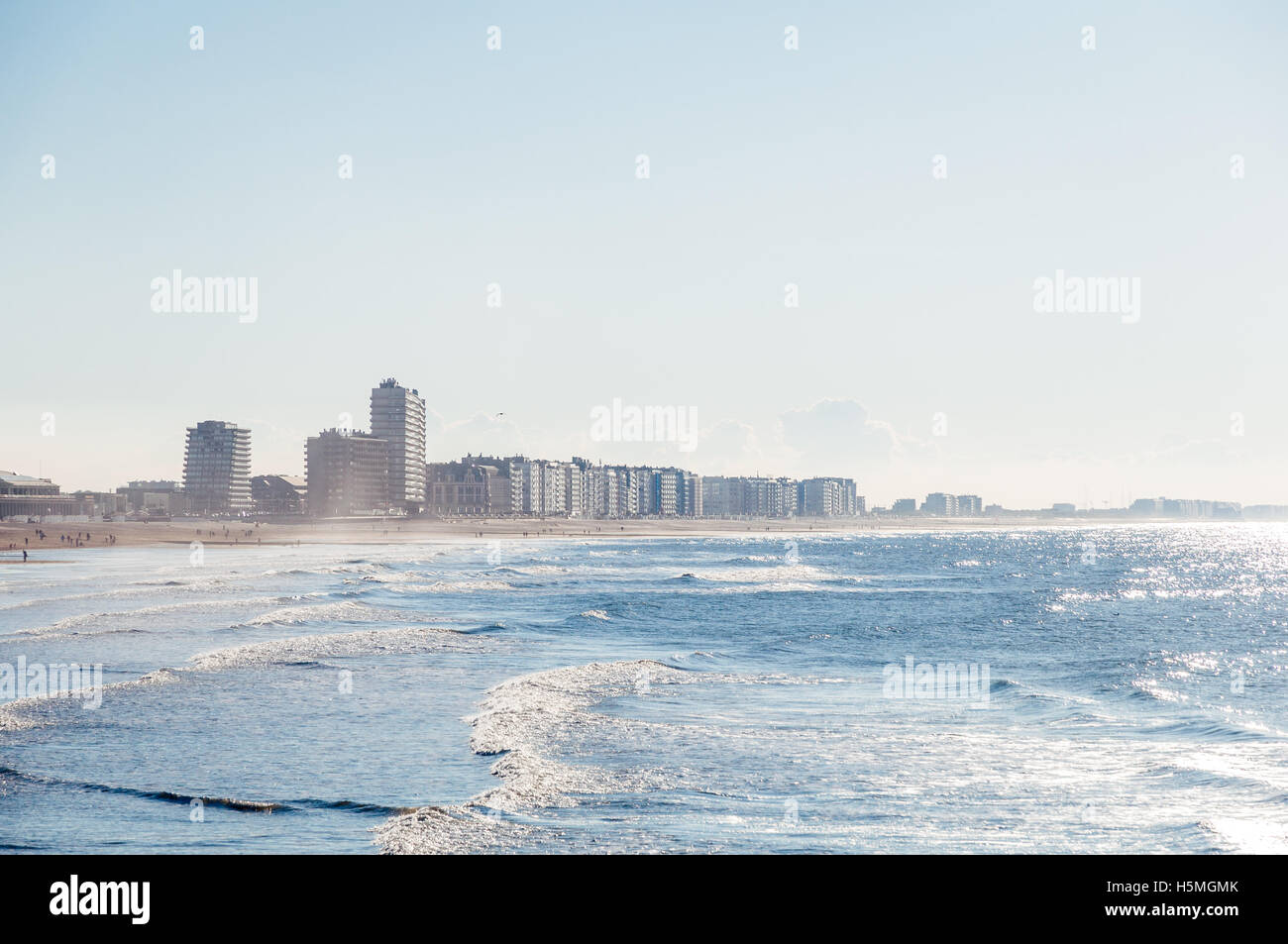 Belgium Ostend Oostende Ostende Promenade Stock Photos & Belgium Ostend ...