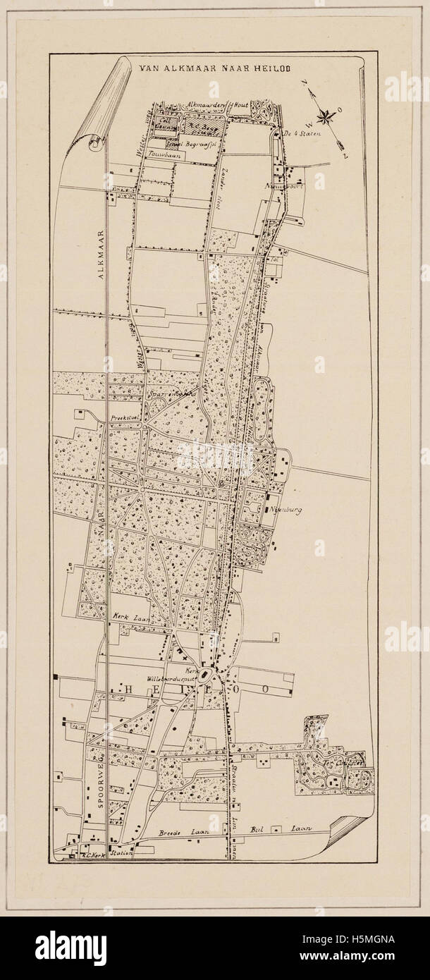 Heiloo, a town in the Netherlands, is depicted in a historical context ...