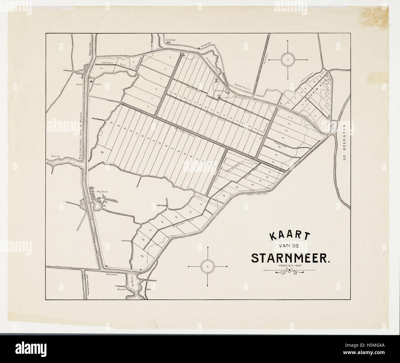 A historical photograph from 1907 showing the Starnmeer and Kamerhop, two vessels that were ...