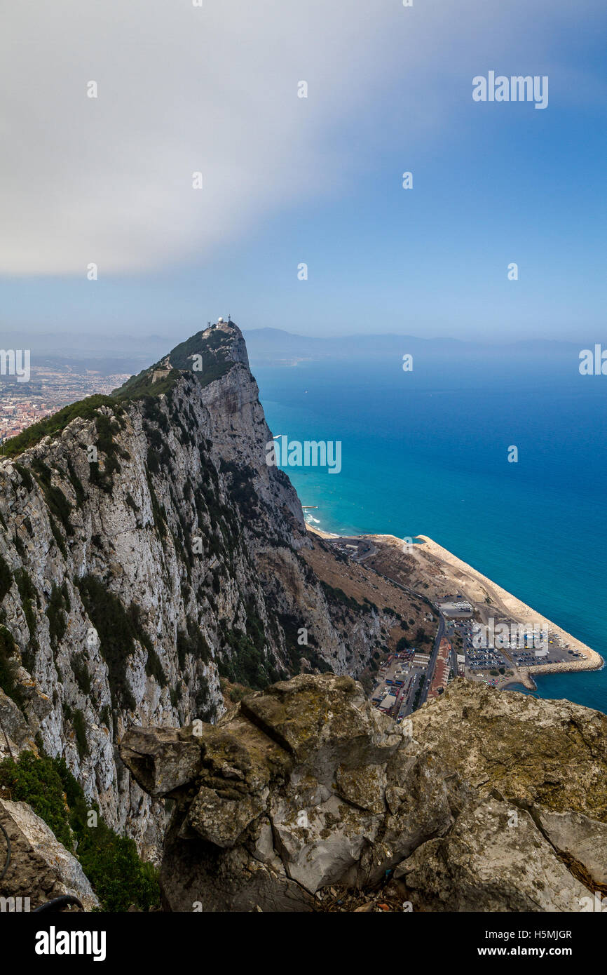 wonderful view from top of Rock of Gibraltar Stock Photo - Alamy
