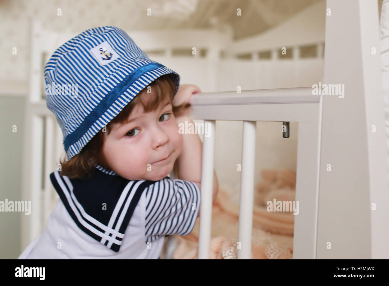 kid sailor play at home Stock Photo - Alamy