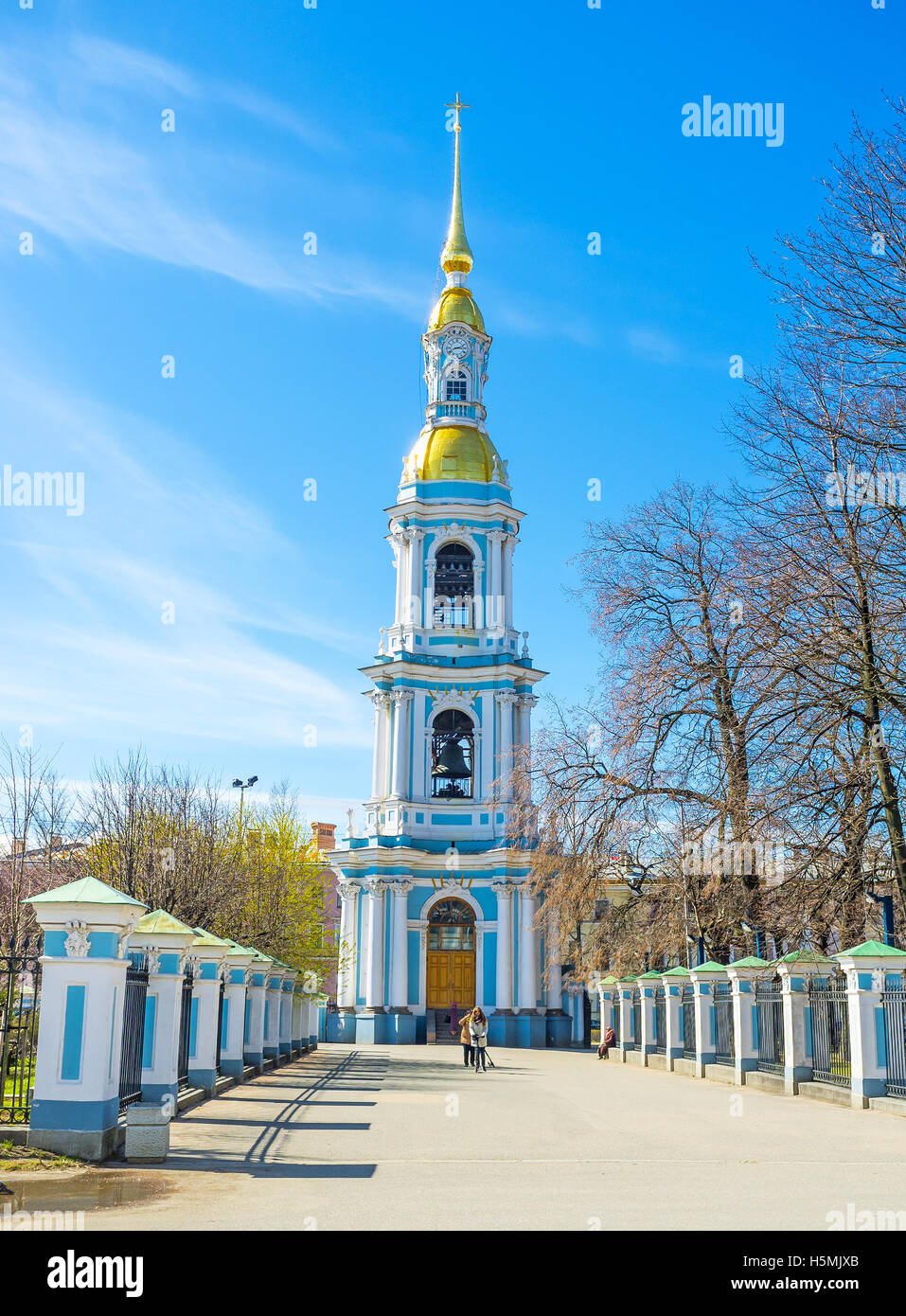 The slender bell tower of the Maritime Cathedral of St Nicholas ...