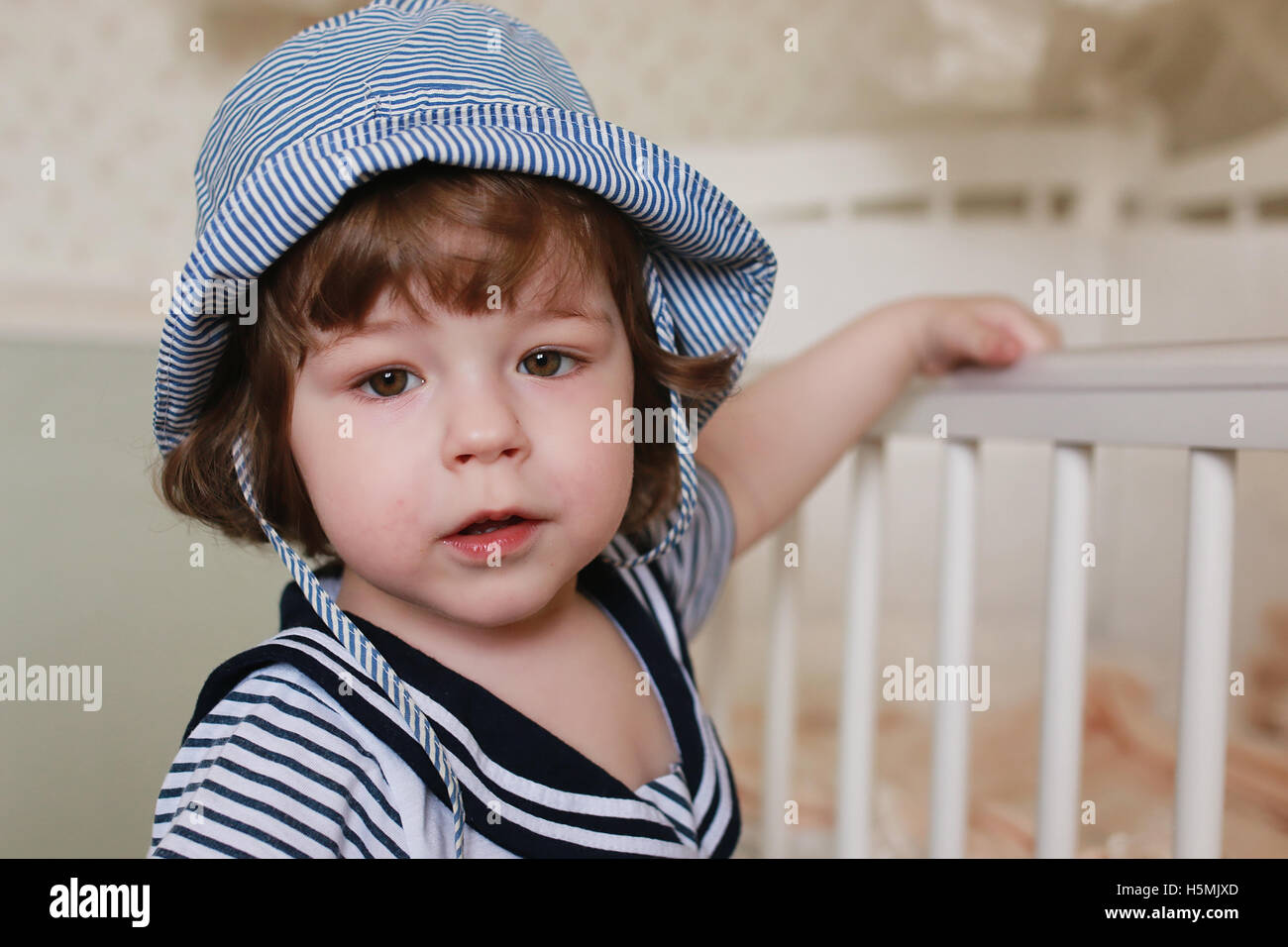 kid sailor play at home Stock Photo - Alamy