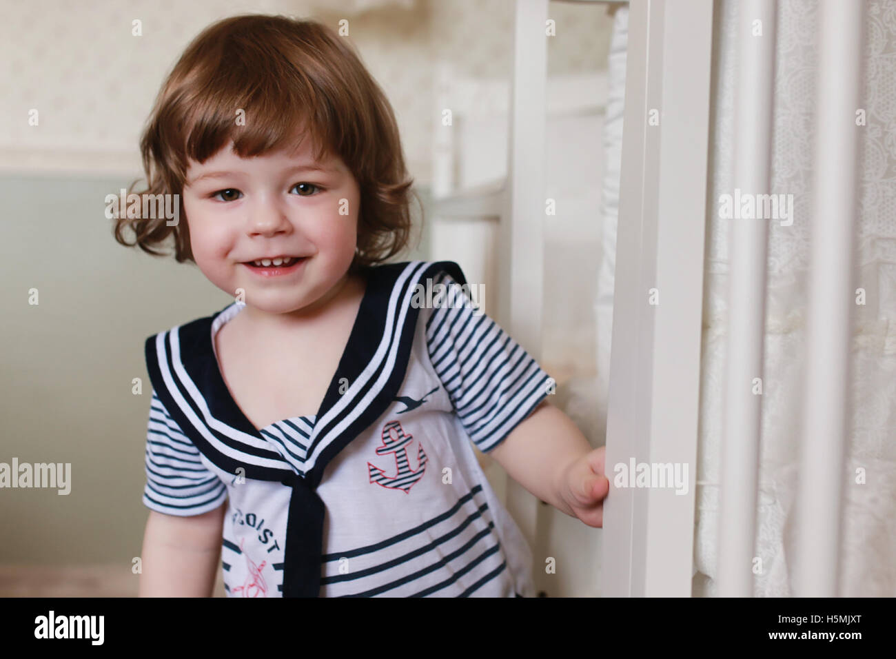 kid sailor play at home Stock Photo - Alamy