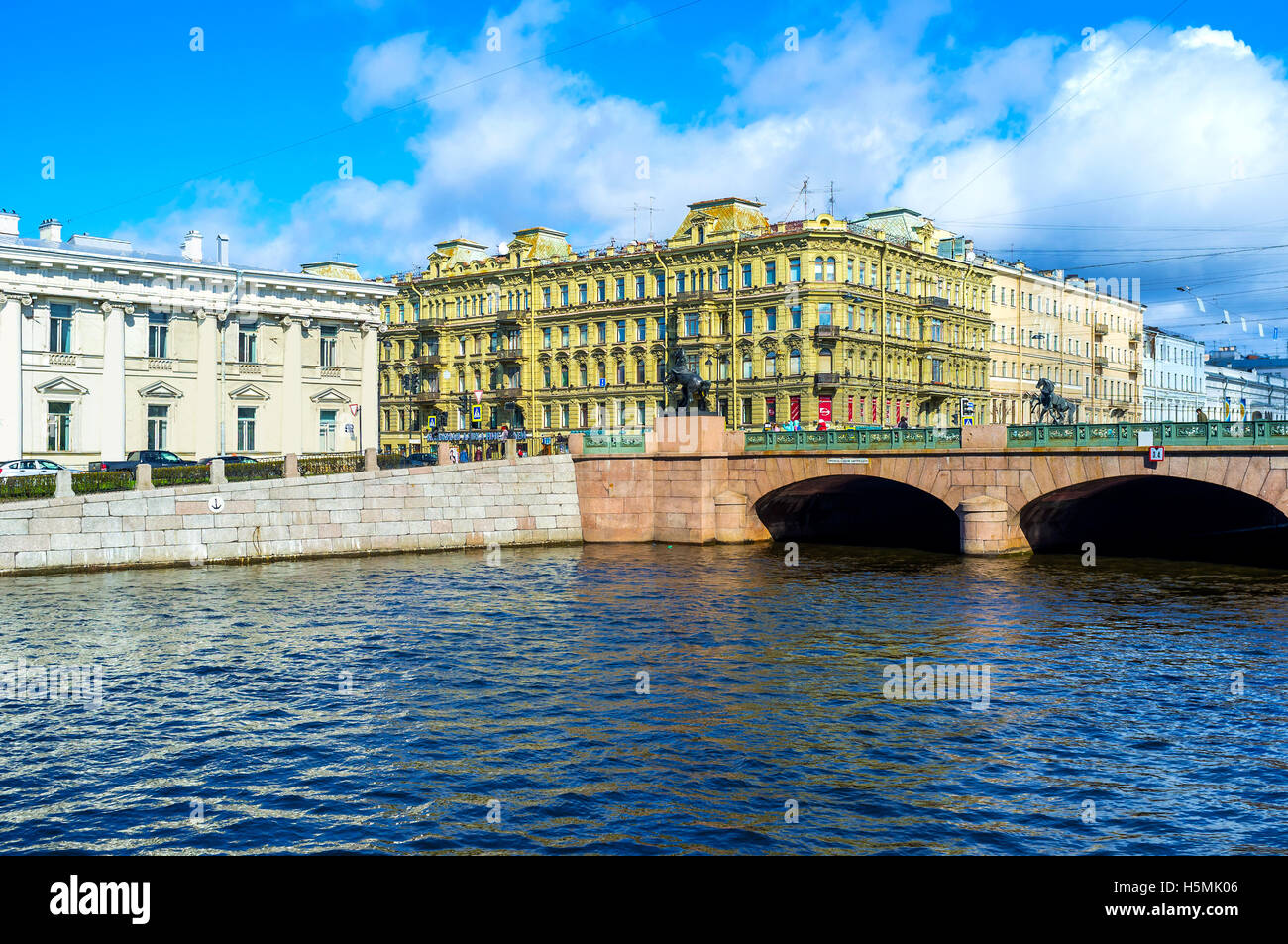 The Anichkov Bridge is one of the most beautiful sites in city ...