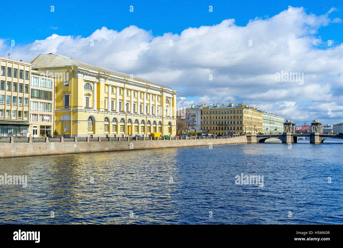 The Fontanka River boasts ones of the most beautiful bridges in city ...