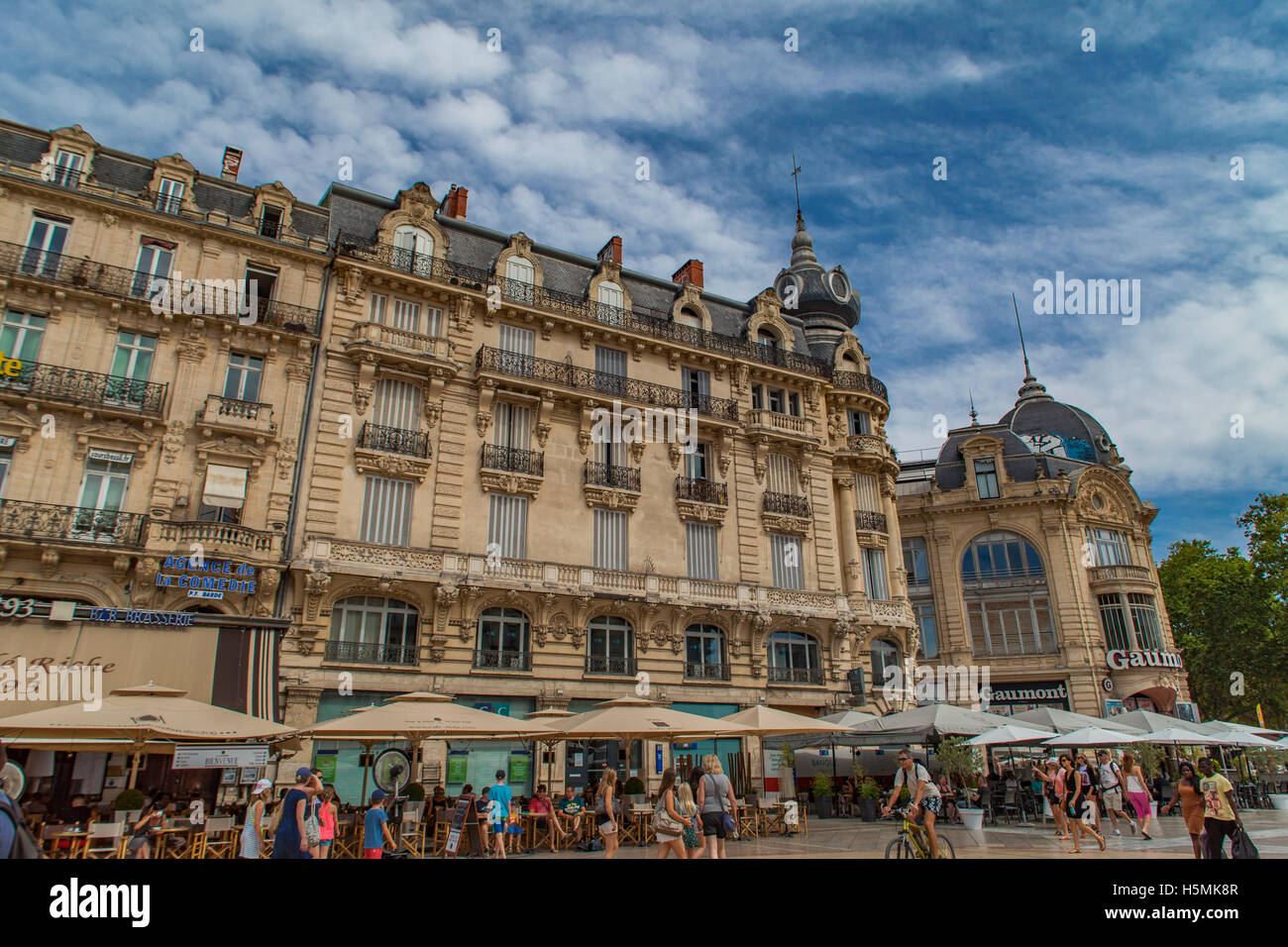 View at traditional houses in Montpellier, France Stock Photo - Alamy