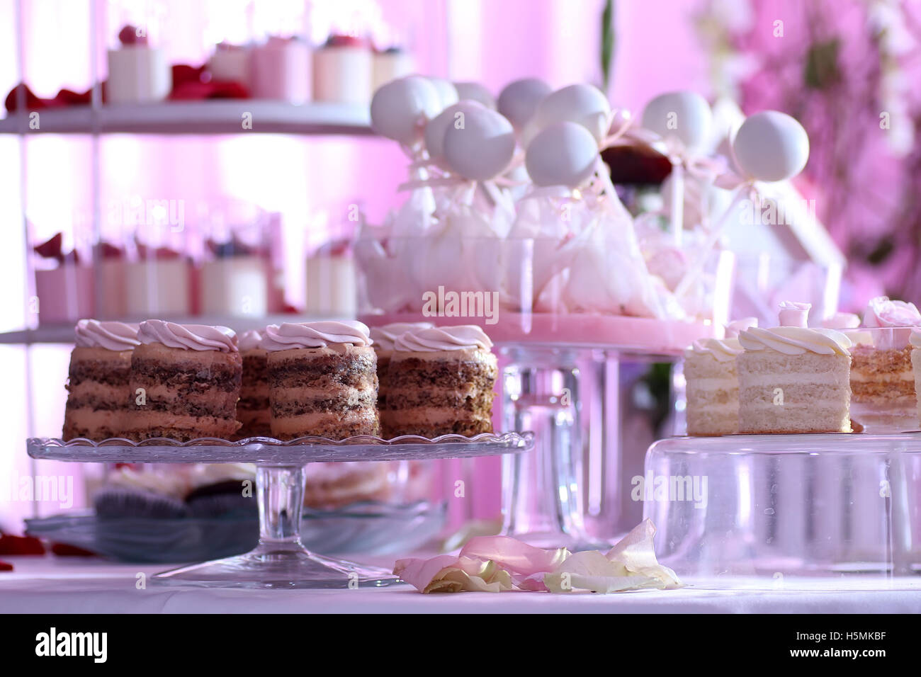 candybar table restaurant Stock Photo - Alamy