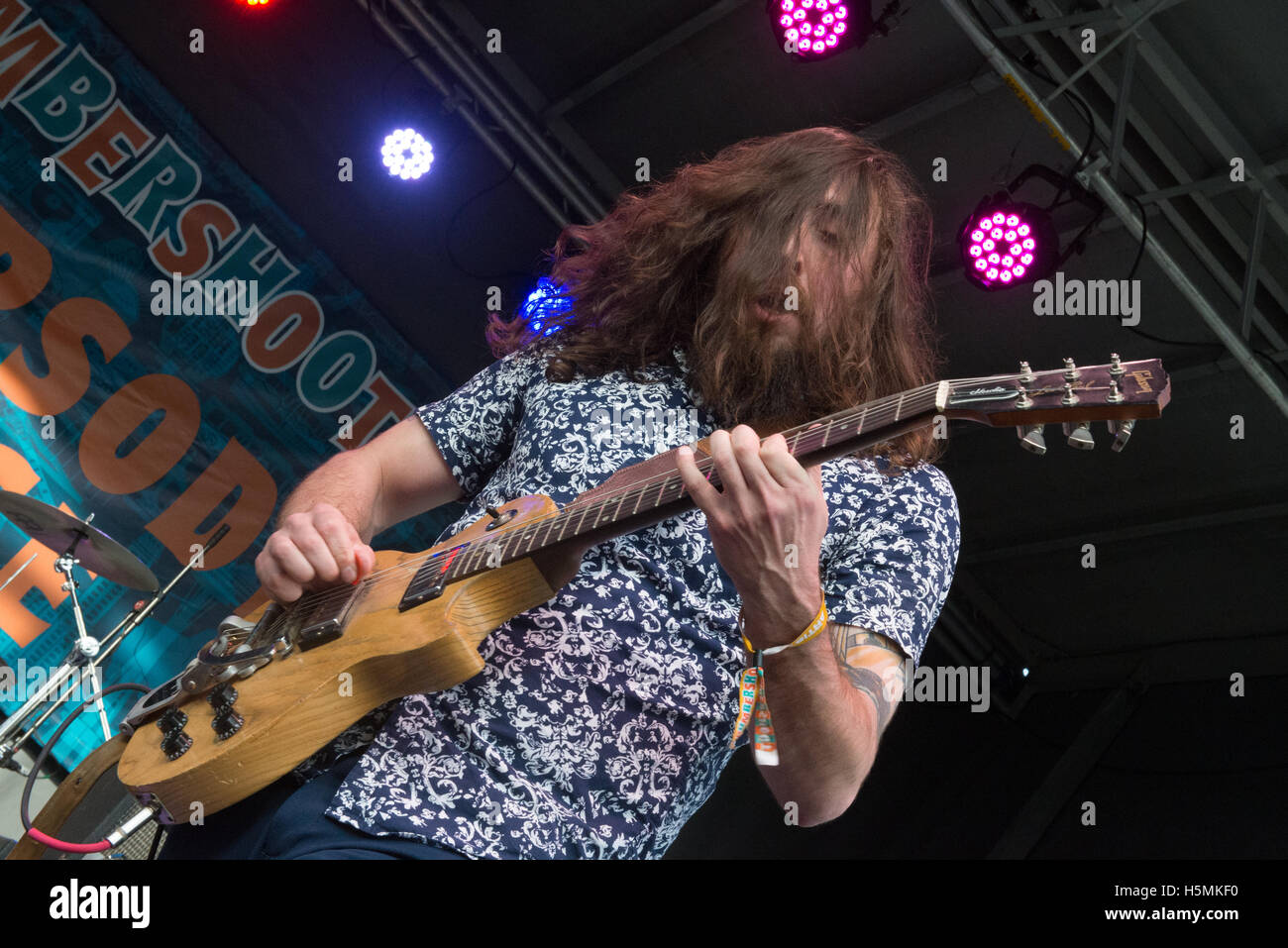 Ryan Granger of The Grizzled Mighty performs at Bumbershoot festival on ...