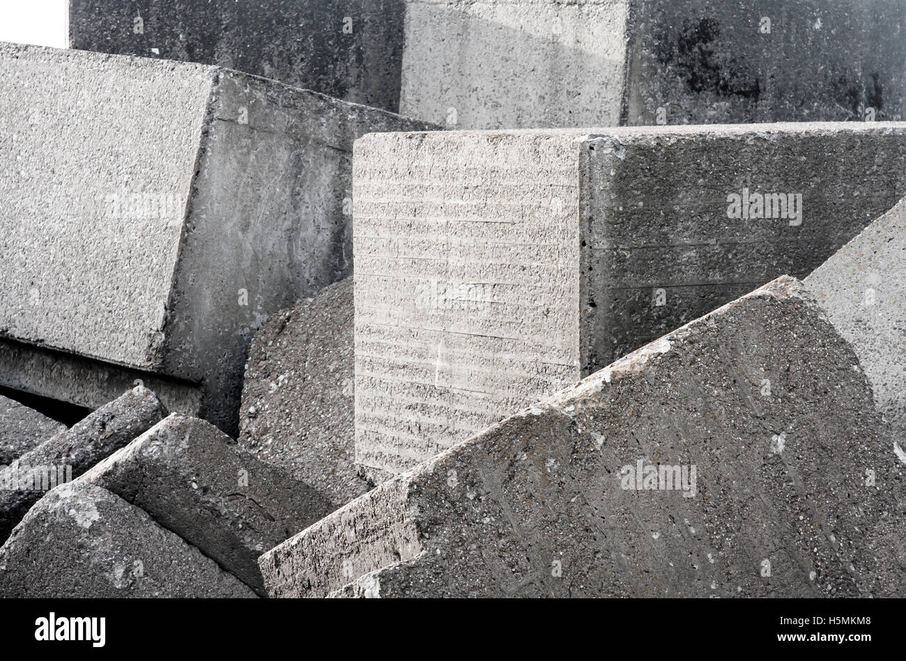 old concrete block wall background texture. concrete cube Stock Photo ...