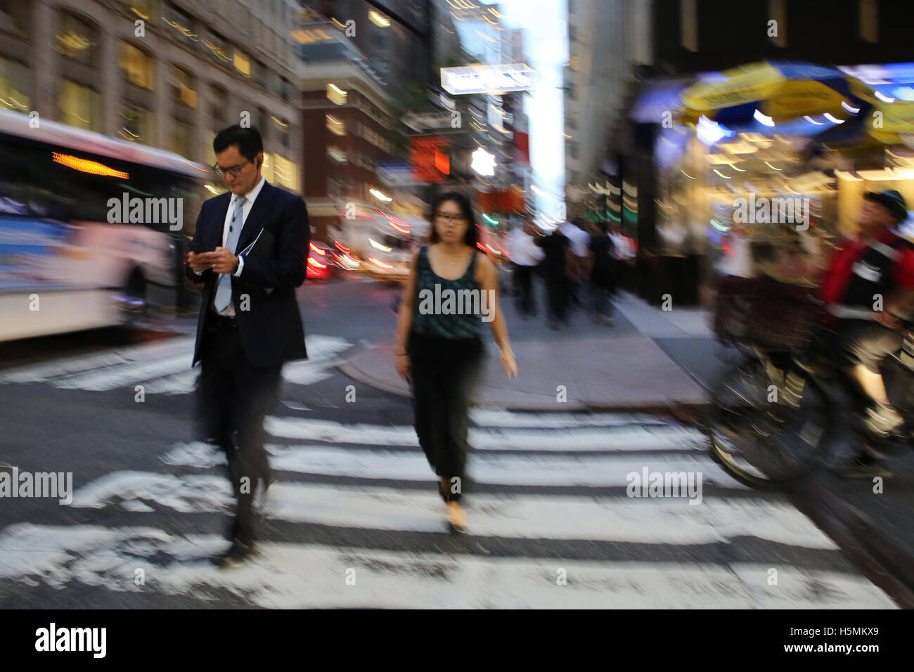 Street scene in New York City , USA Stock Photo - Alamy