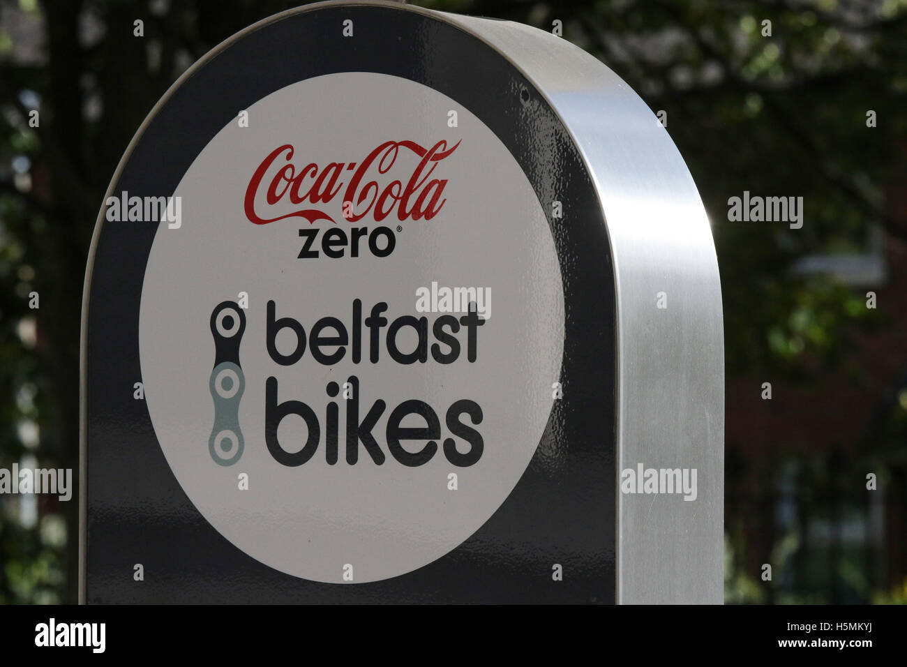 Coca Cola Zero Belfast Bikes Scheme Belfast - the scheme sign in Alfred ...