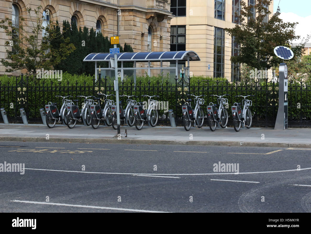 Parked bicycles belfast hi-res stock photography and images - Alamy
