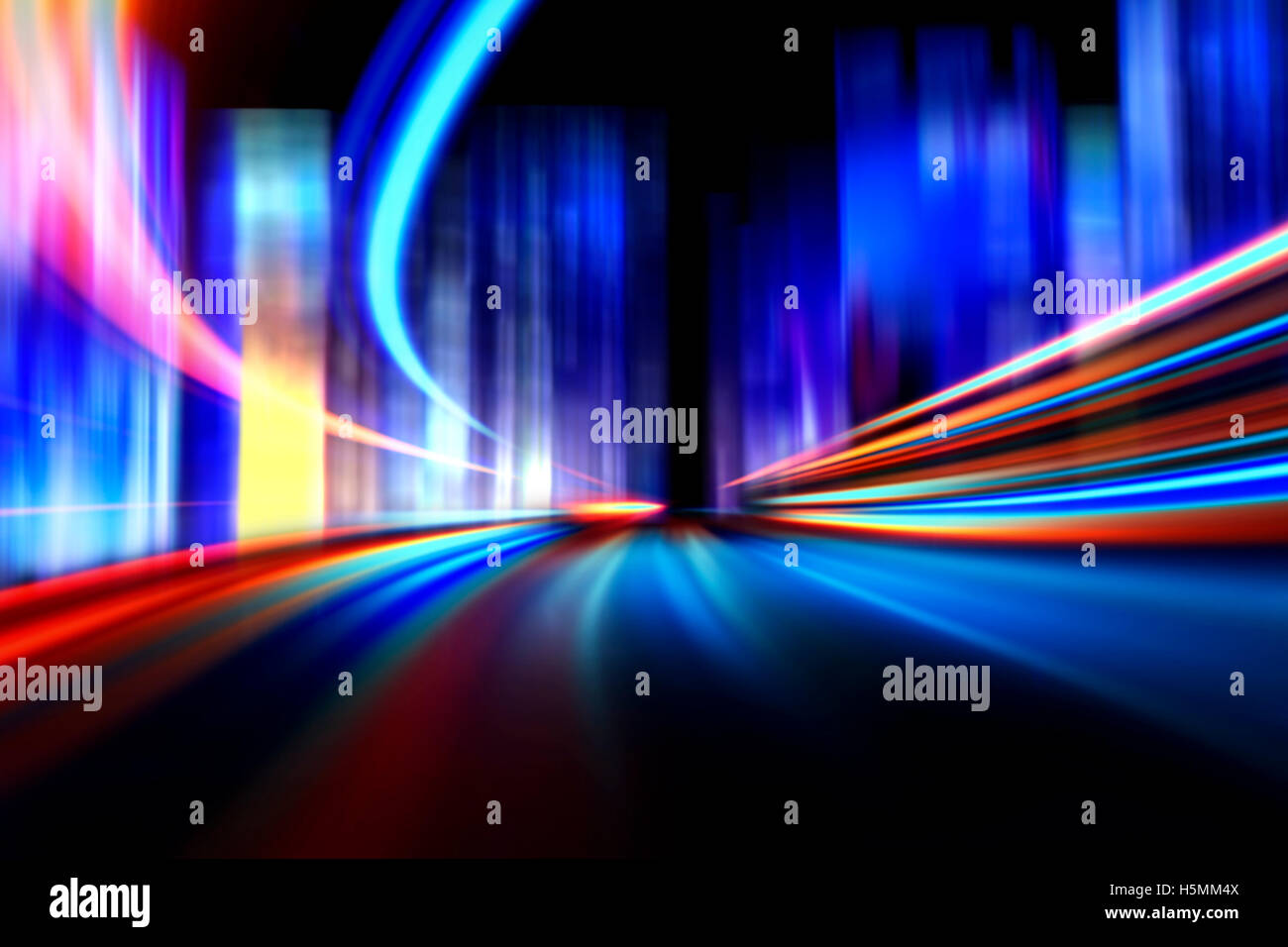 speed motion on night city Stock Photo - Alamy