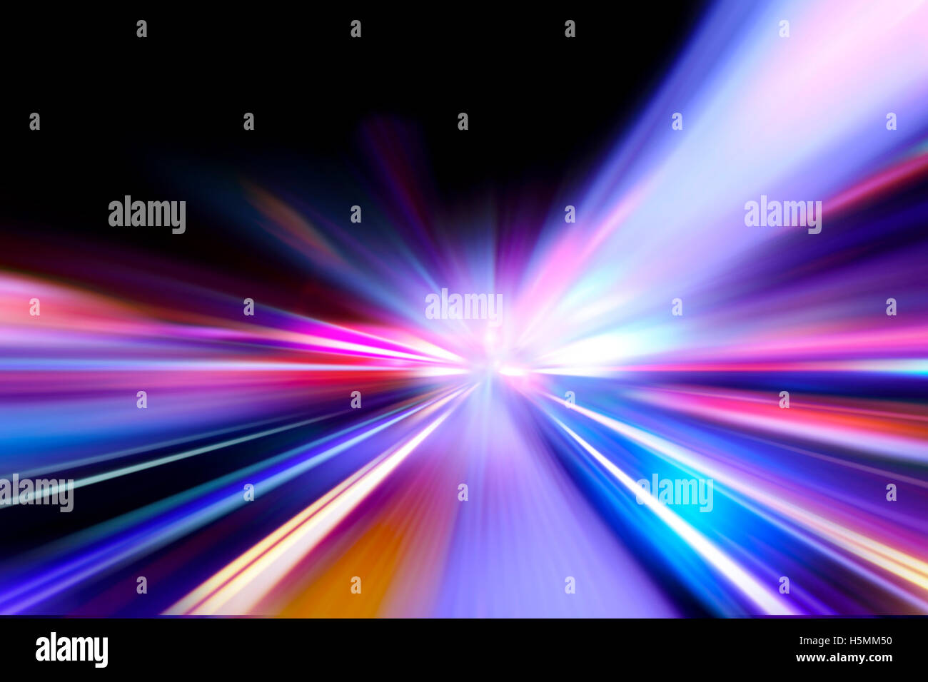 flash acceleration speed motion on night road Stock Photo - Alamy