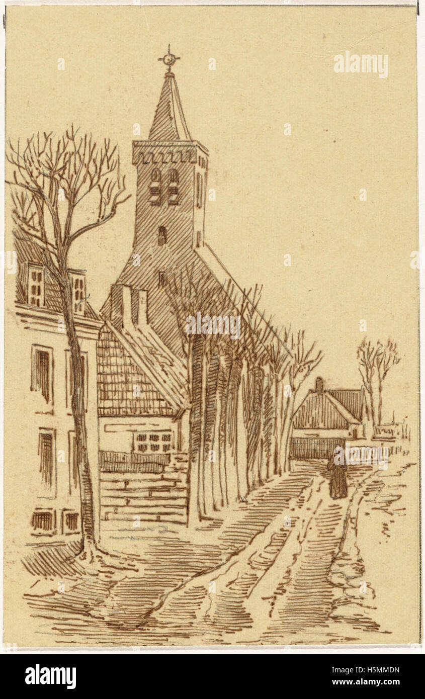 Zuidkerkenlaan in Limmen, Netherlands, is home to a historic church ...