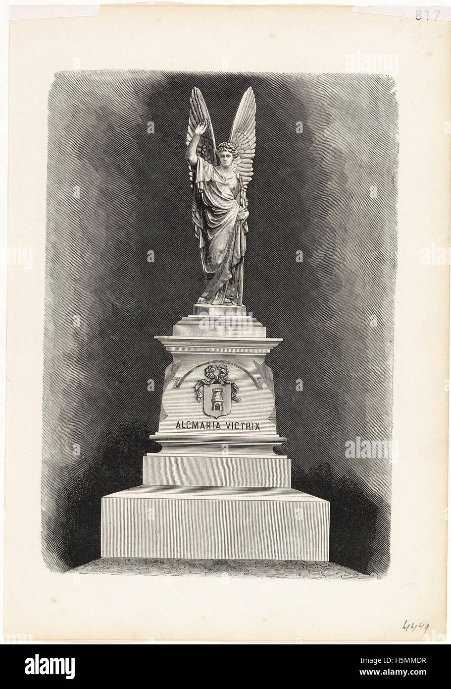 The Victoriebeeld, a statue erected in 1876, symbolizing victory. It is ...