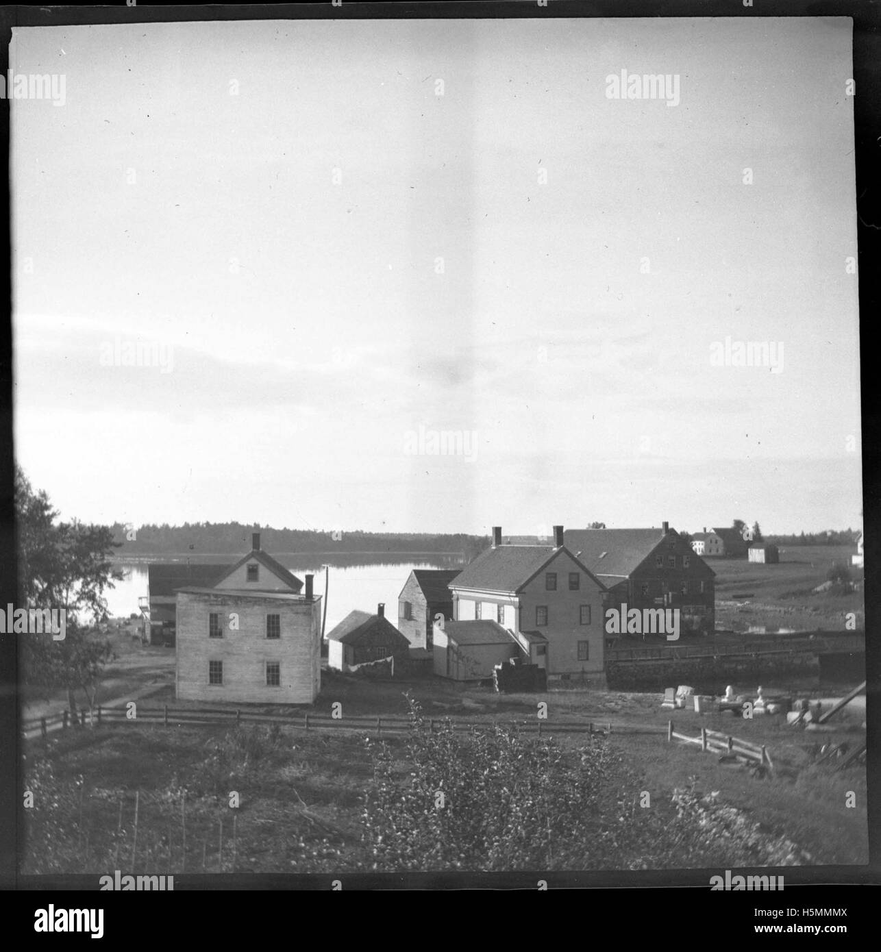 View from chamber window of the home of C.W. Babb's father in South ...