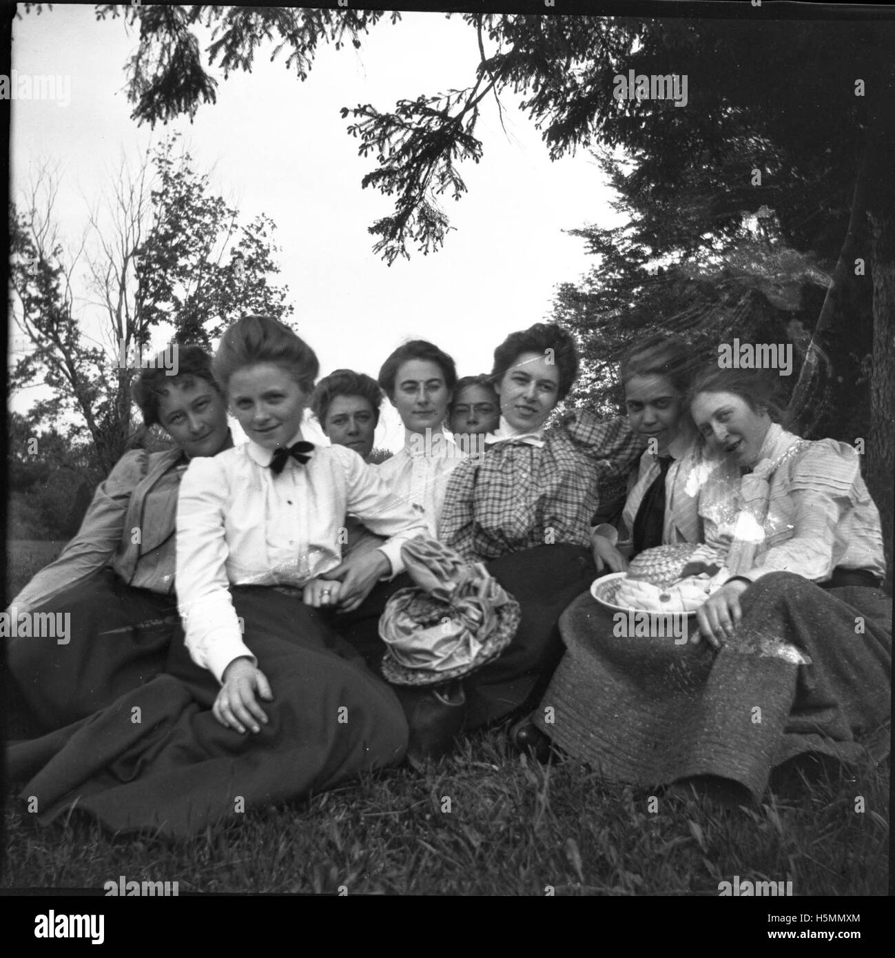 A photograph of Miss Garland's girls, a class of students from Milton ...