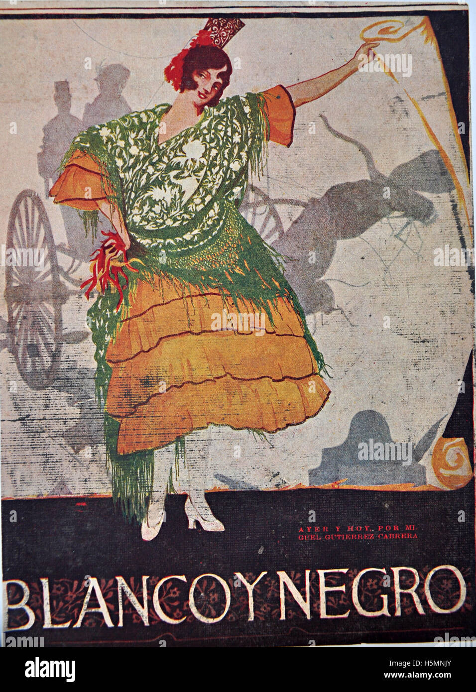 old magazine, 20s of the twentieth century, called Black and White ...