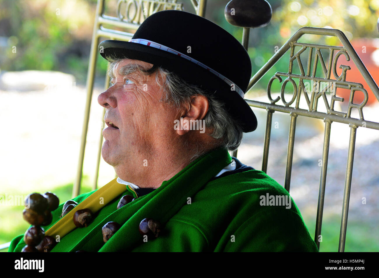King Conker David Jakins from Warmington watches The World Conker ...
