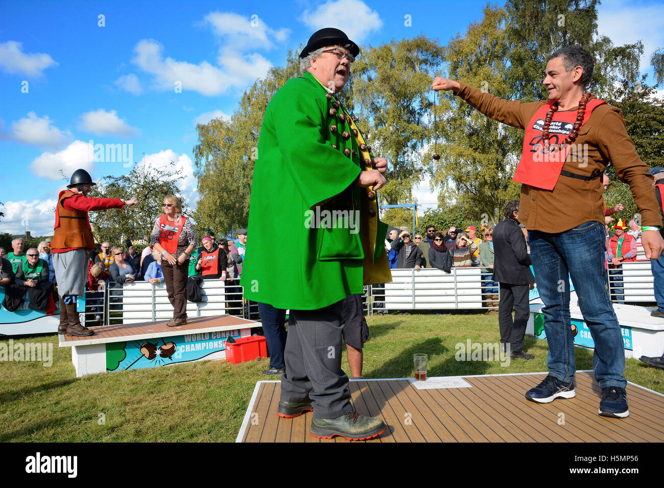.King Conker David Jakins from Warmington competes in The World Conker ...