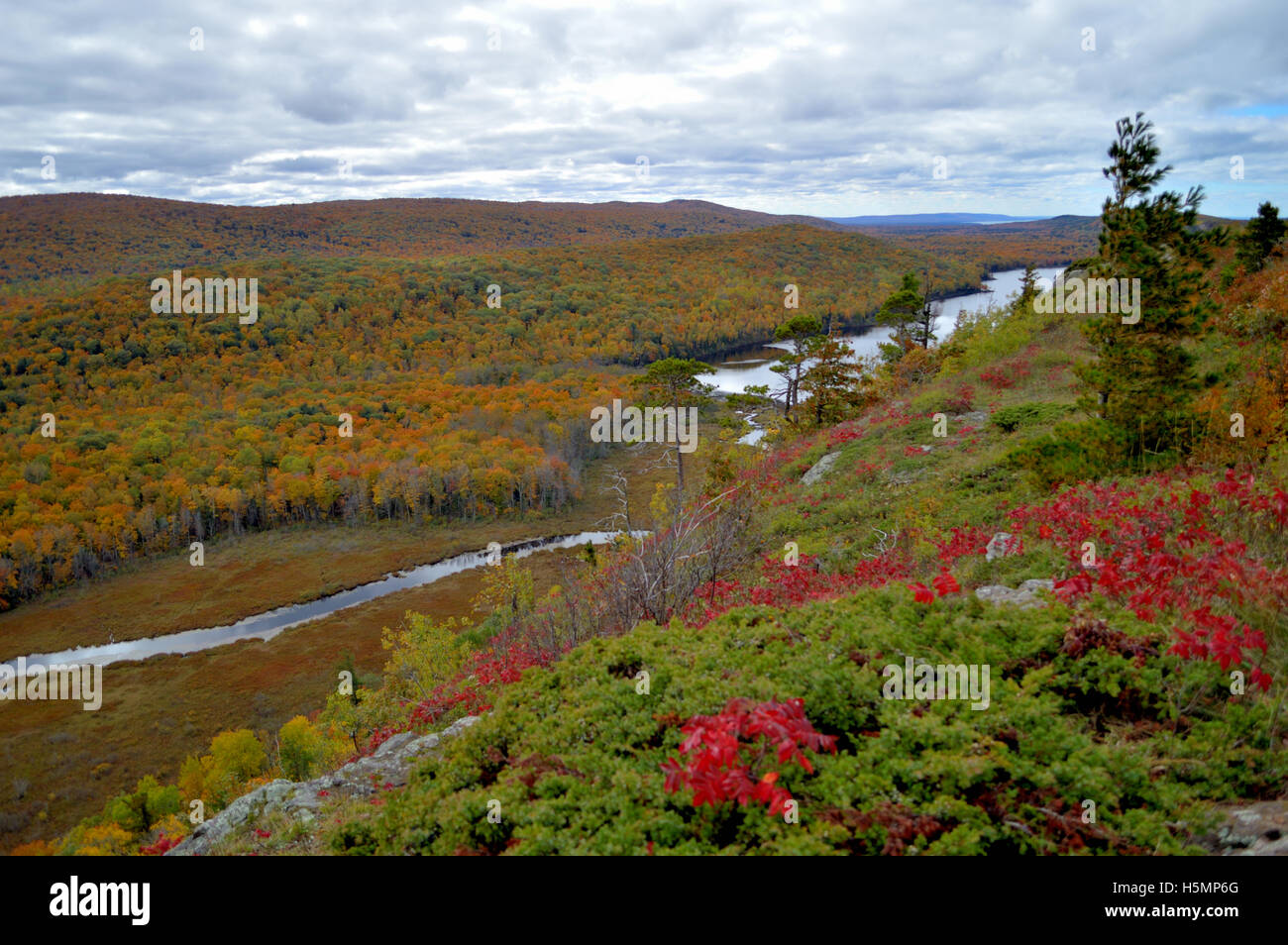 Upper Carp River, Lake of the Clouds, Upper Michigan Stock Photo - Alamy