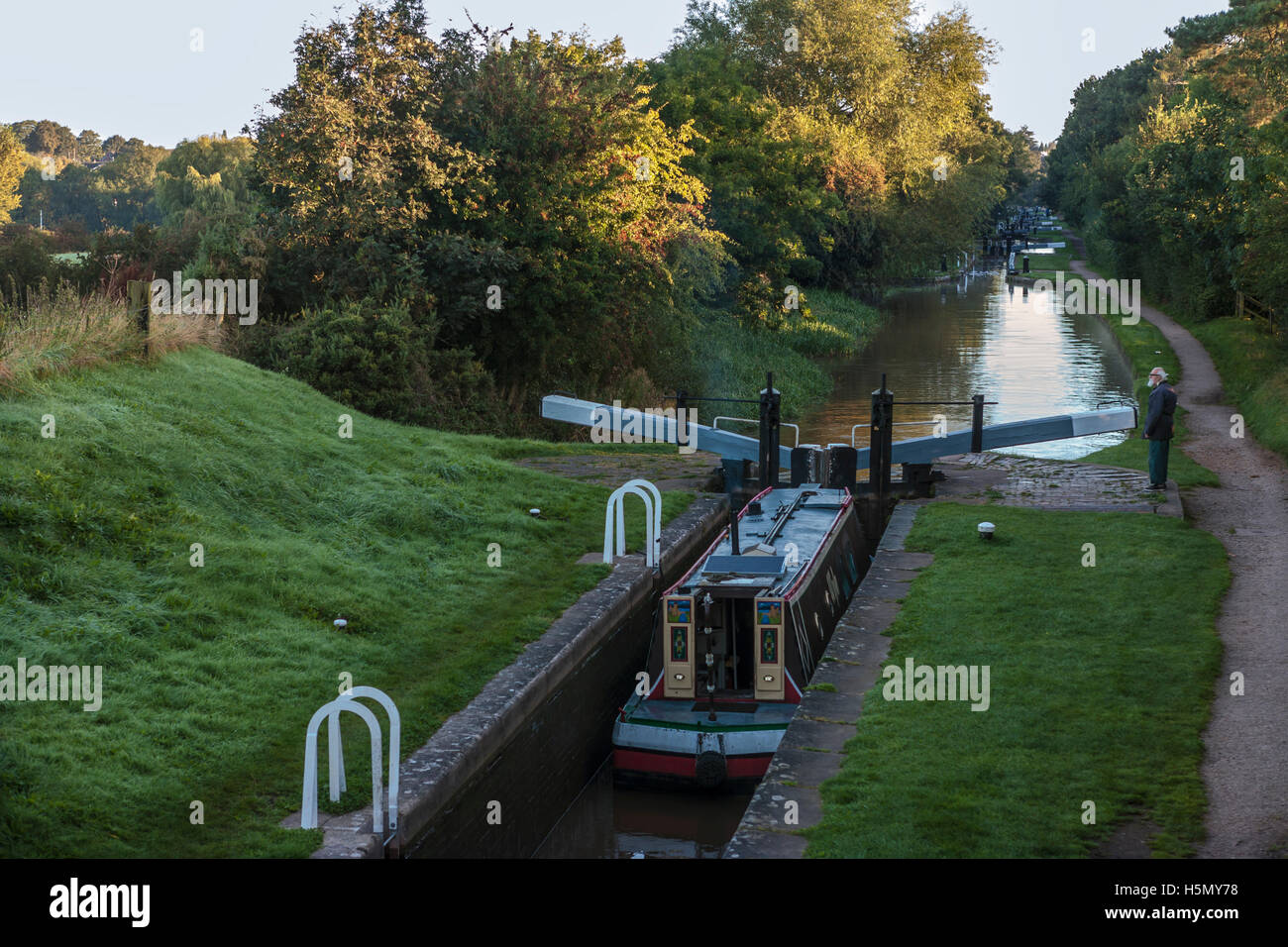 Audlem lock flight hi-res stock photography and images - Alamy