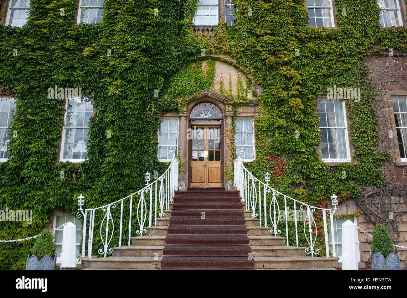 Entrance to Culloden House Hotel in Balloch, Inverness, Scotland Stock ...