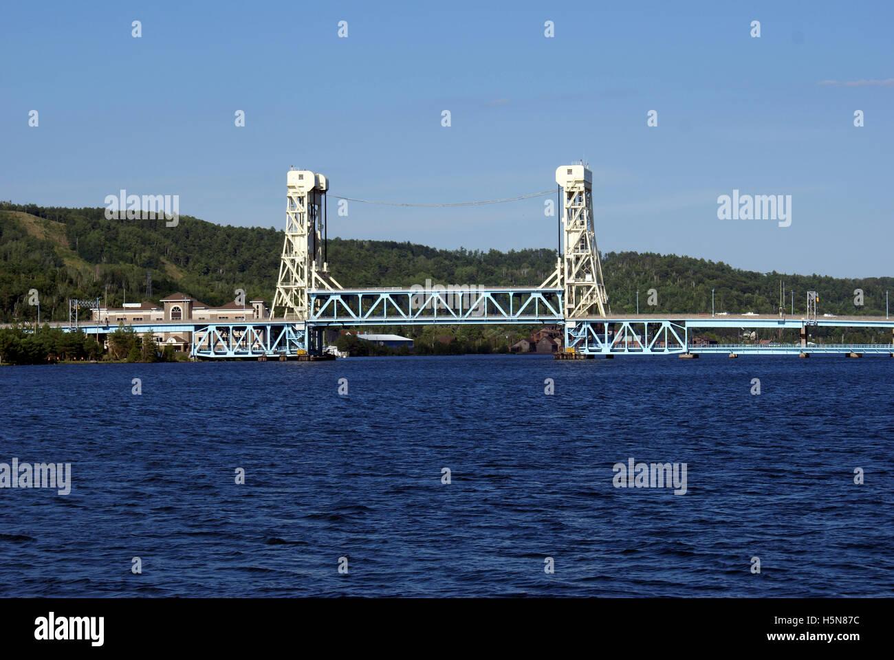 Double Lift Bridge Stock Photo - Alamy
