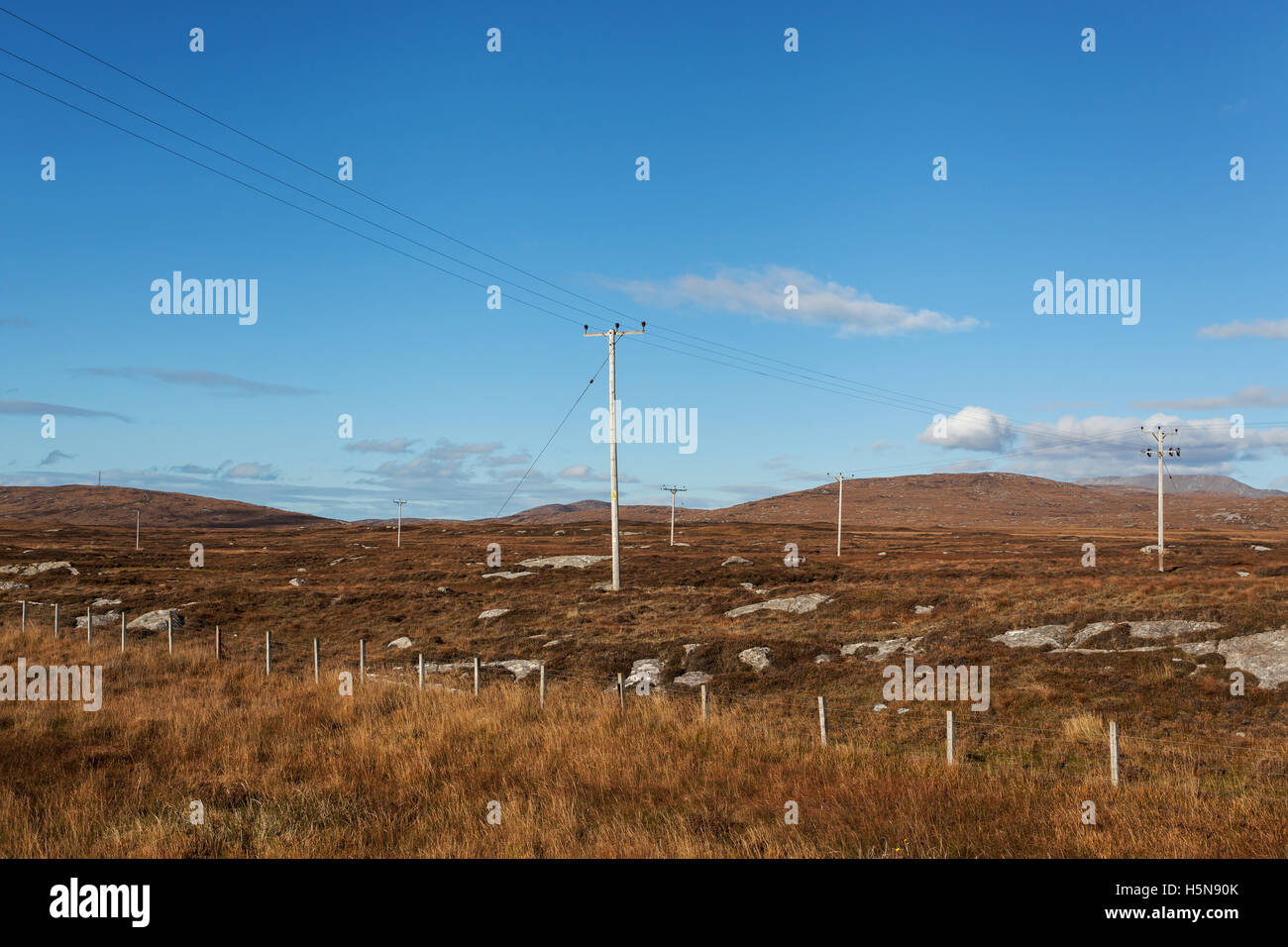 Scottish electricity pole hi-res stock photography and images - Alamy