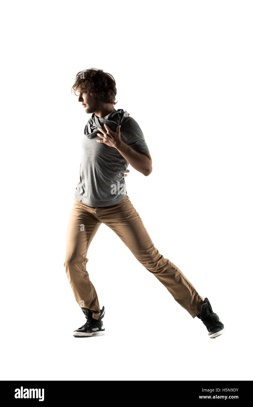 Dancing street performer Cut Out Stock Images & Pictures - Alamy
