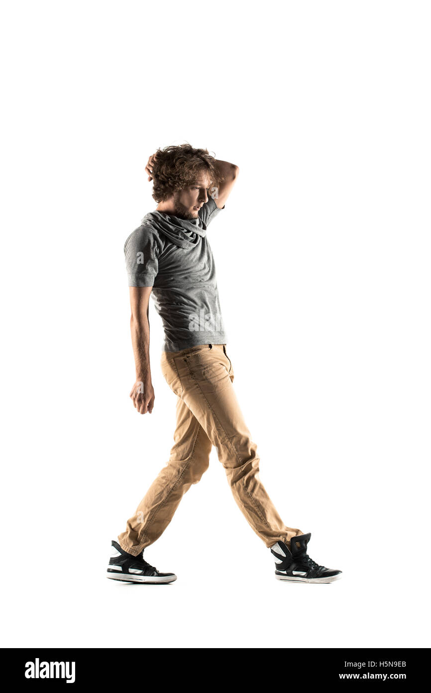 Dancing street performer Cut Out Stock Images & Pictures - Alamy