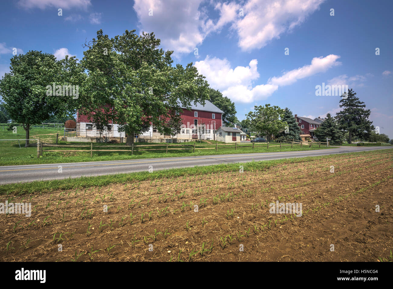 Lancaster , Pennsylvania Amish farmland Stock Photo - Alamy