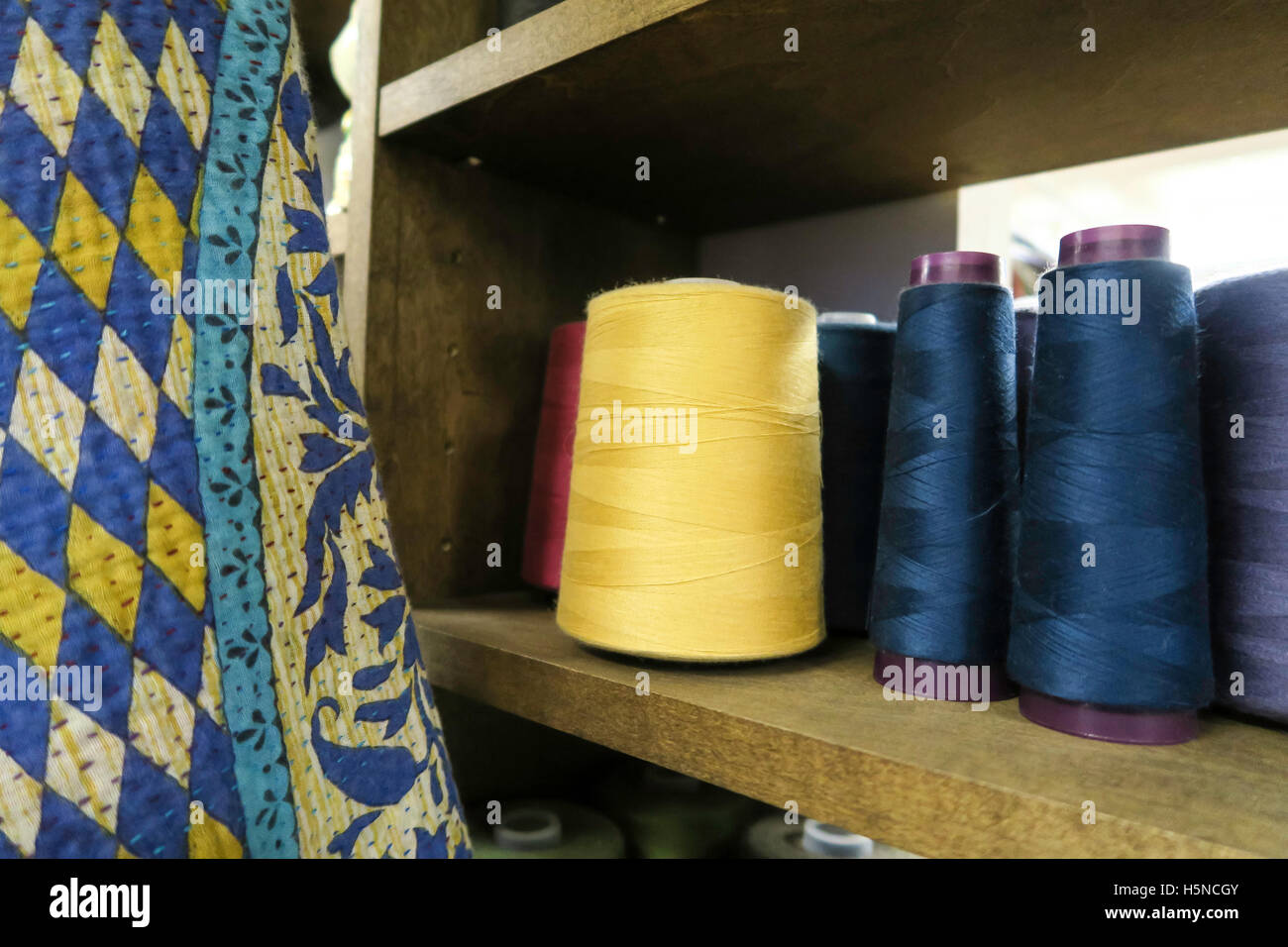 Stools of Thread, Fashion Designer Studio, NYC, USA Stock Photo - Alamy