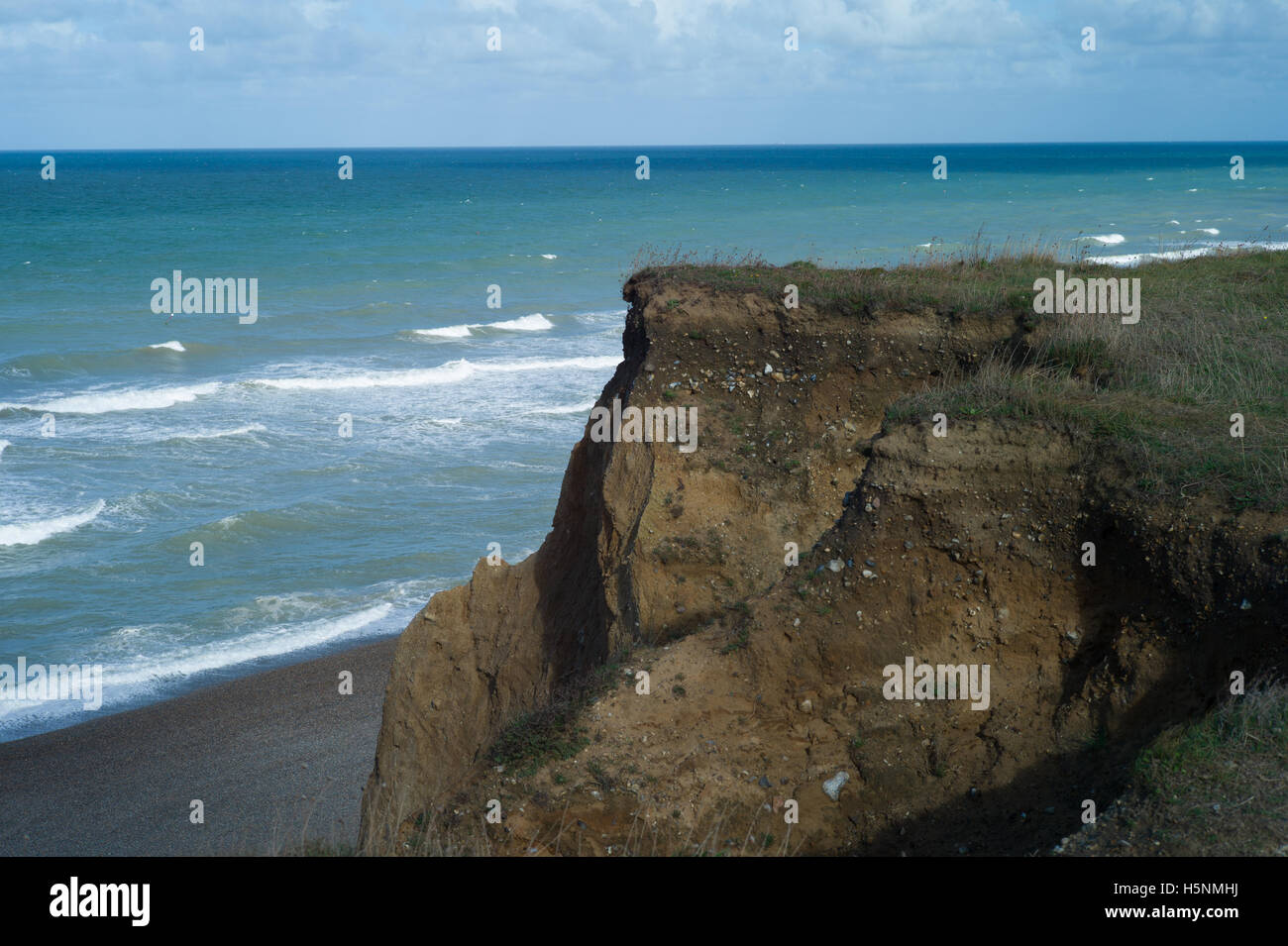 Weybourne, on the North Norfolk coast path, wild shingle beachs and ...