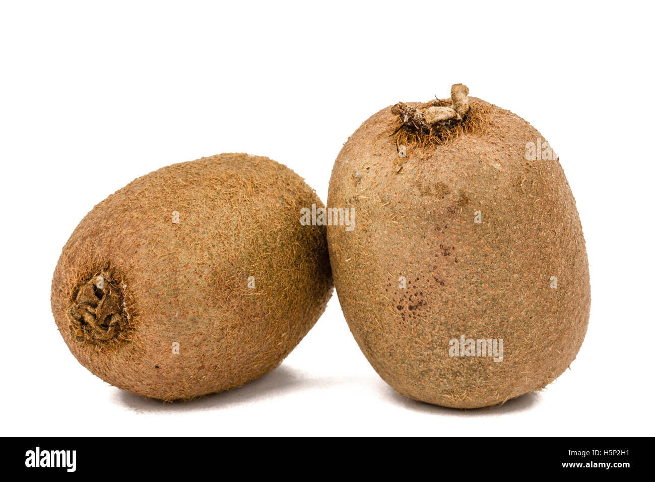 Two kiwi fruit, isolated on white background Stock Photo - Alamy