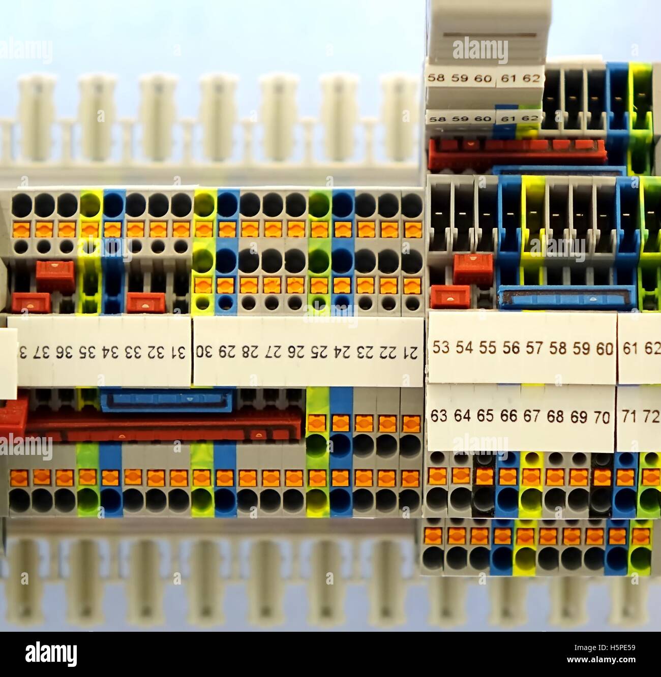 Sockets and terminal for telecommunications and telephone cables Stock ...