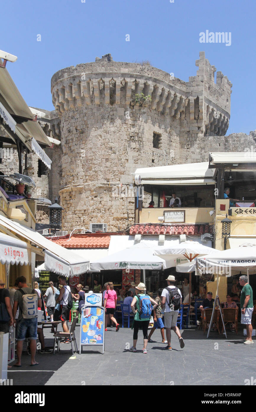 Rhodes town greece hi-res stock photography and images - Alamy