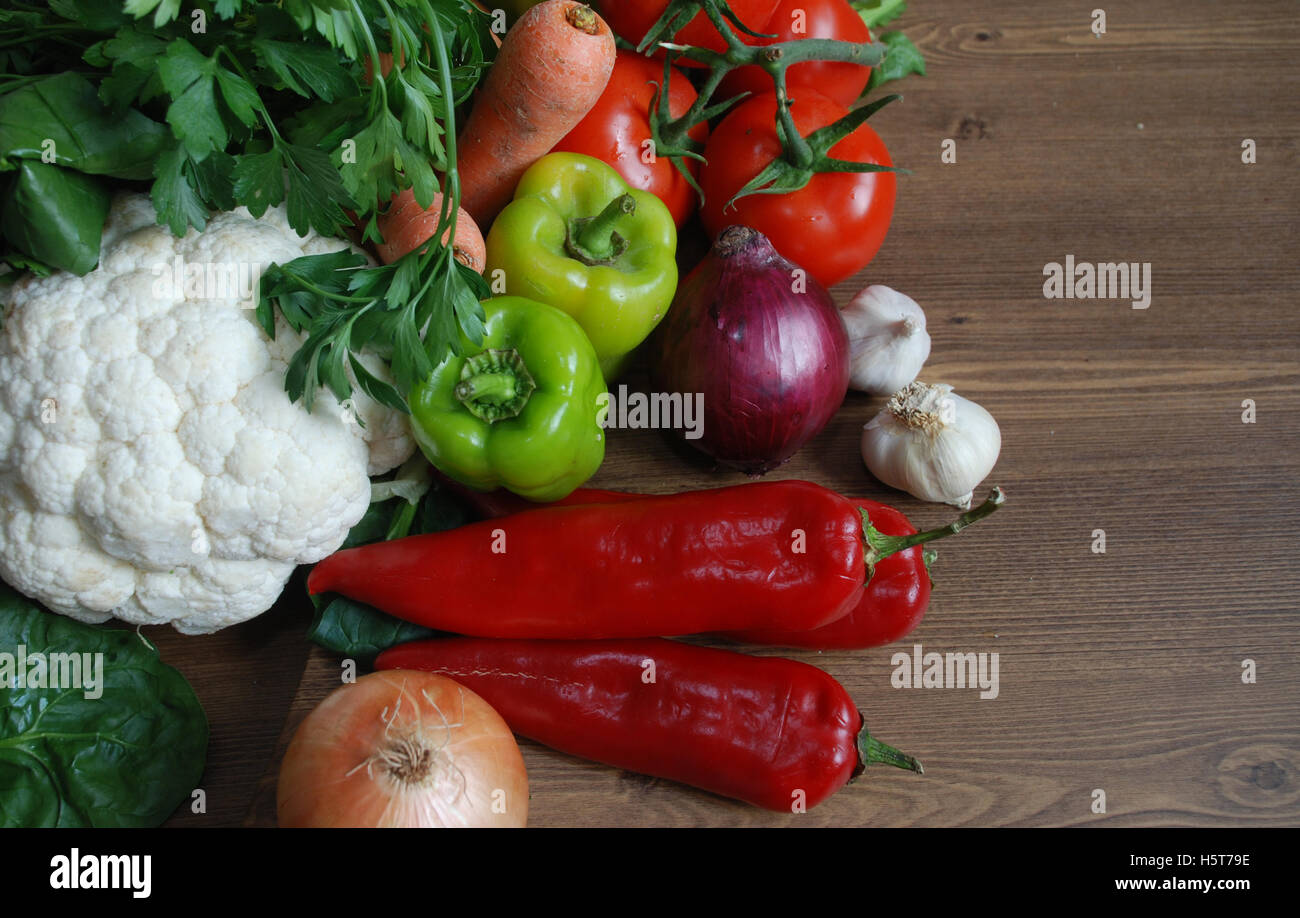 Healthy organic vegetables Stock Photo - Alamy