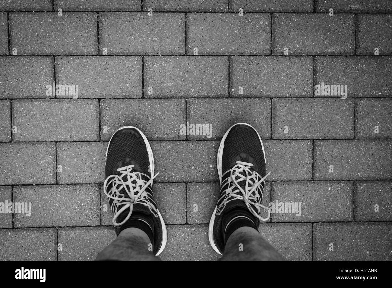 Running foot Black and White Stock Photos & Images - Alamy