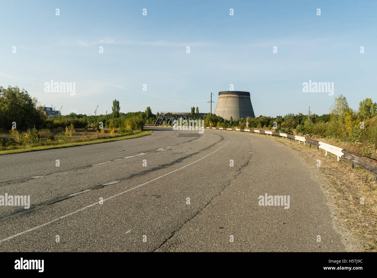 Unfinished tower of reactor 5 what were left unfinished after nuclear ...