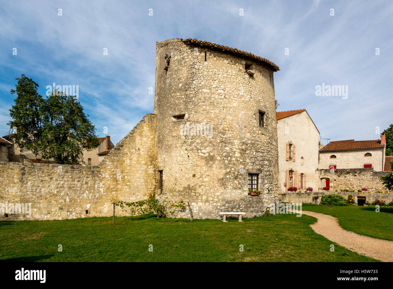 Charroux, labelled The Most Beautiful Villages of France, Tour de Guet ...