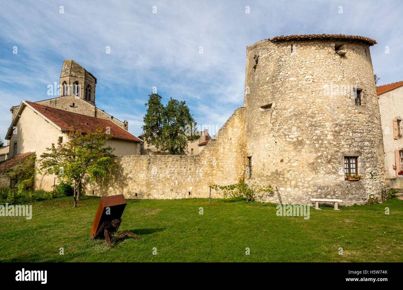 Charroux, labelled The Most Beautiful Villages of France, Tour de Guet ...