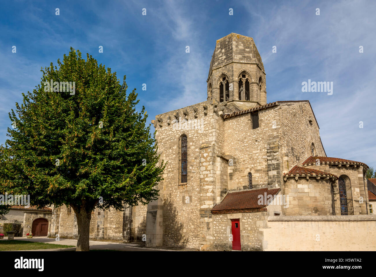 Church St Jean Baptiste, Charroux, labelled as one of the most ...