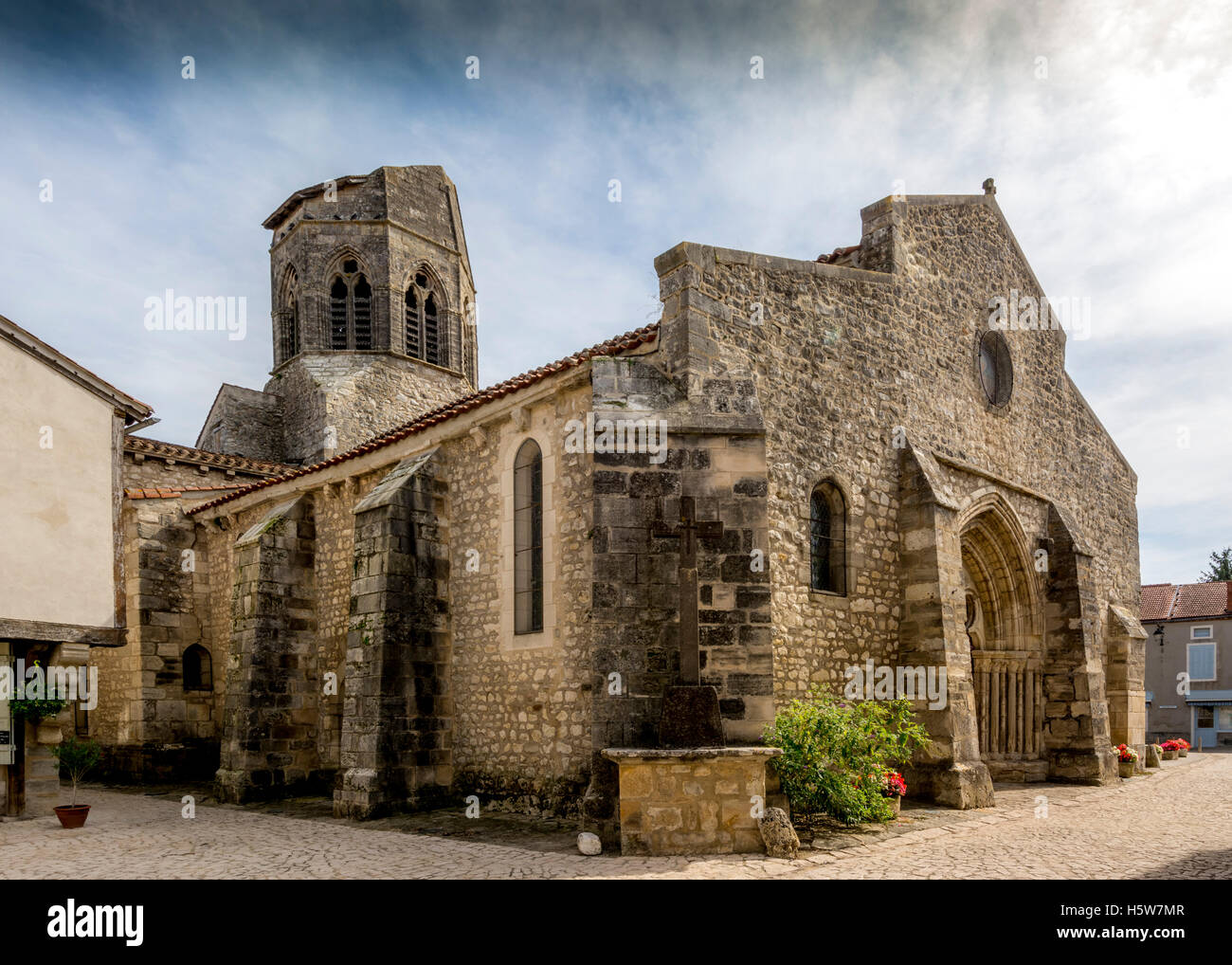 The Church St jean Baptiste, the steeple it was destroyed by a ...