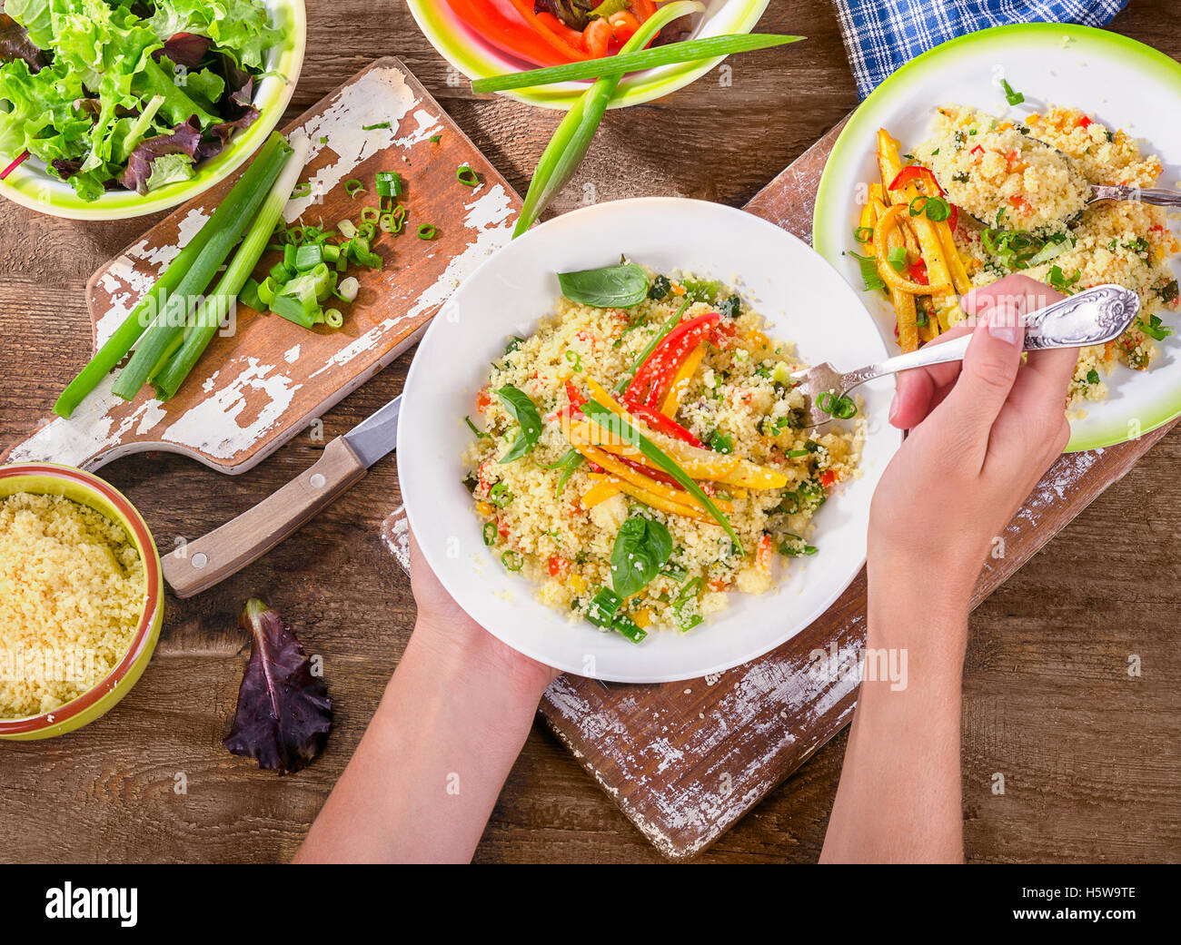 Hands holding plate hi-res stock photography and images - Alamy