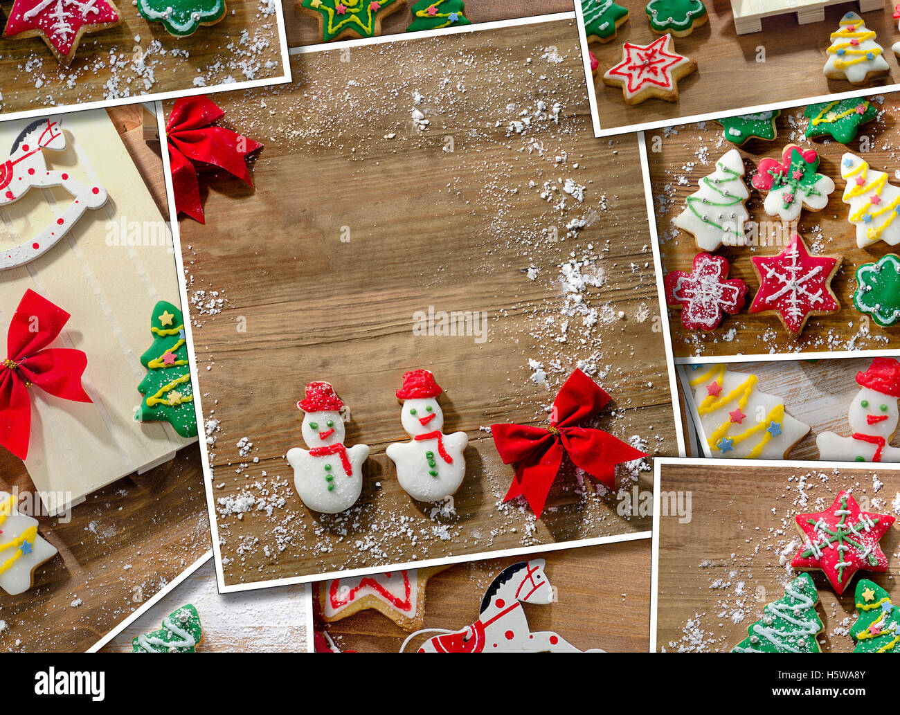 Flat lay christmas cookies hi-res stock photography and images - Alamy