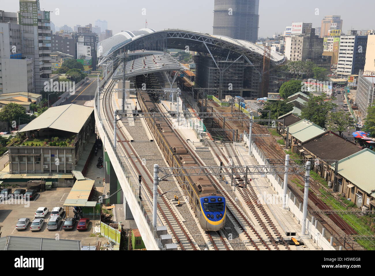 New train station in Taichung, Taiwan Stock Photo - Alamy
