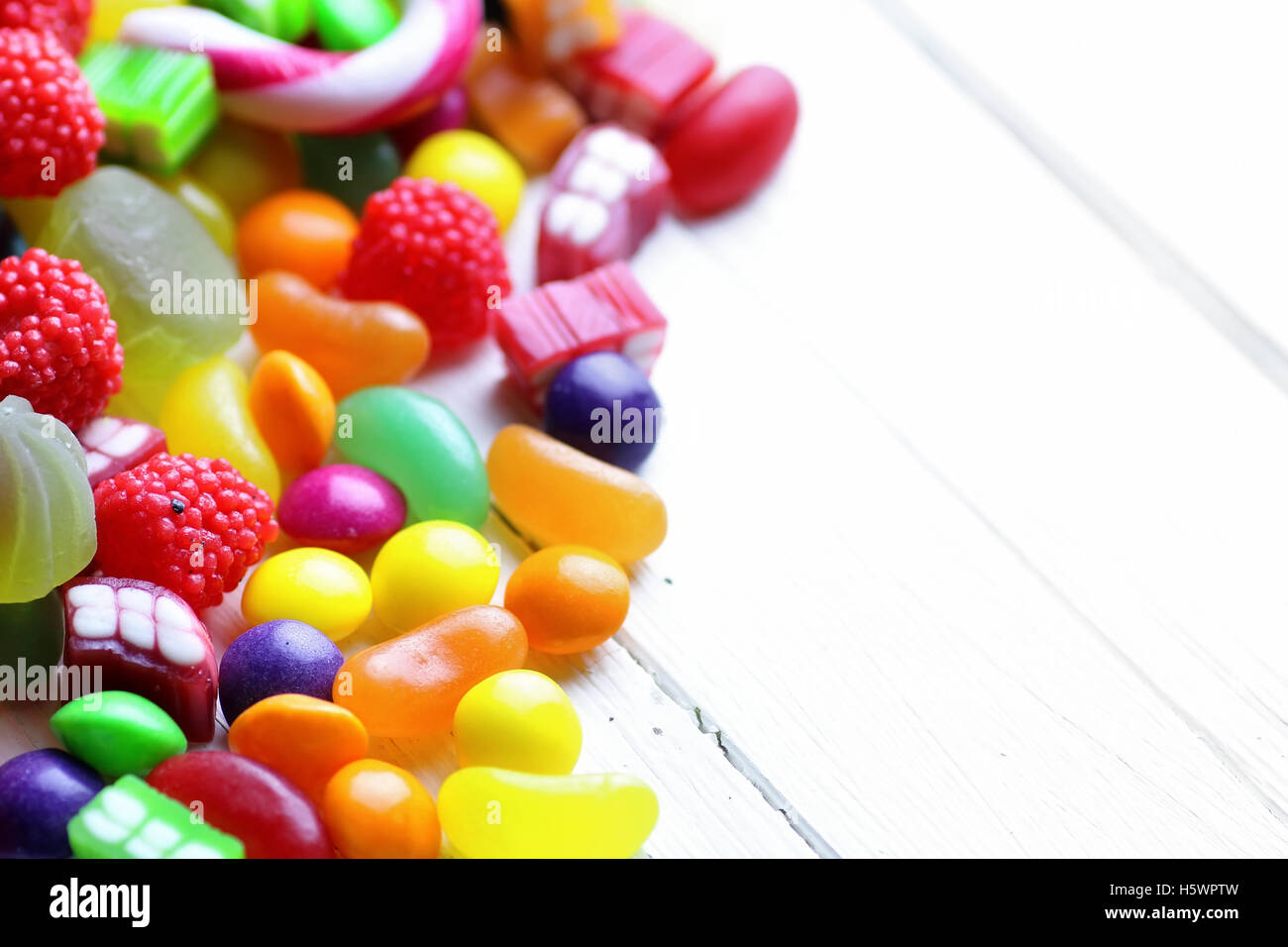 sweet candy white background Stock Photo - Alamy